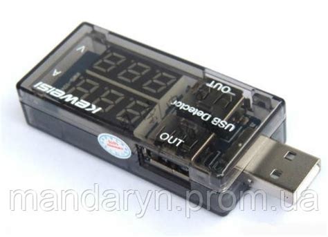 Купить USB тестер Keweisi KWS V21 напряжения 3 8V и тока 0 3A Black g цена 249 Prom ua