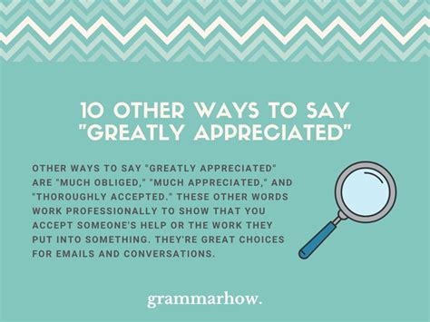 10 Alternative Phrases For Greatly Appreciated