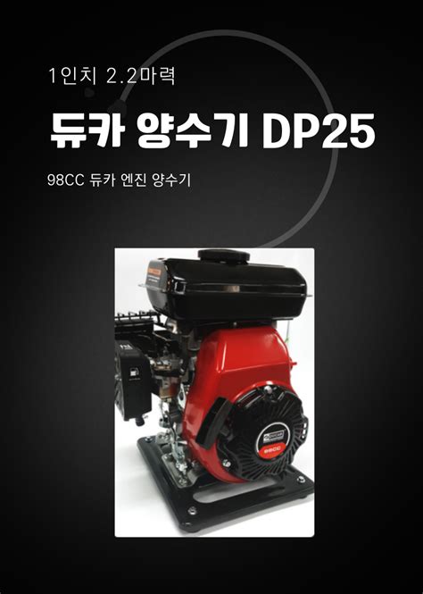 듀카 1인치 양수기 양수기 바이브레타 SM뿌레