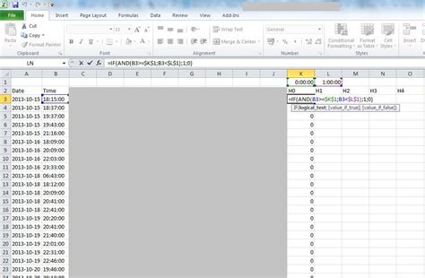 See If Time Falls Between Two Times Excel