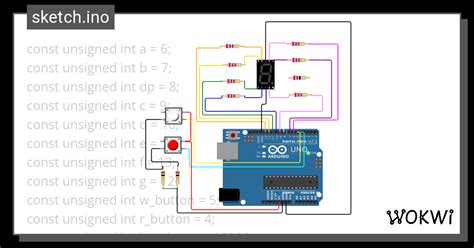 Dicesevensegments Wokwi Esp32 Stm32 Arduino Simulator