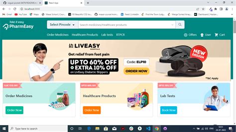 GitHub Mvaibhav Pharmeasy Clone The Website Is Used To Purchase Online Medicines Product