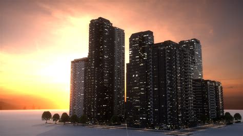 City Block Type B10 Model Turbosquid 2092340