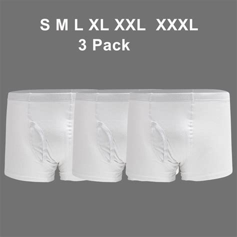 Mens Incontinence Underwear 3 Packs Bladder Control Briefs Washable