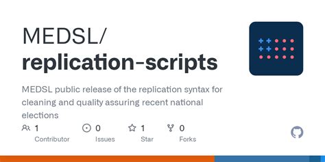 Github Medslreplication Scripts Medsl Public Release Of The