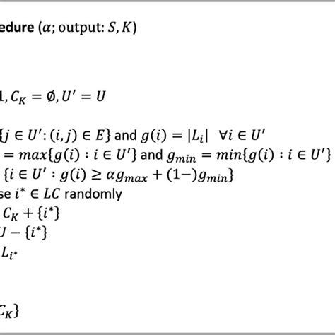 Pseudocode 2 Constructive Procedure Download Scientific Diagram