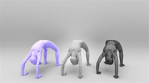 D Babe Sports Woman Doing Bridge Exercise TurboSquid