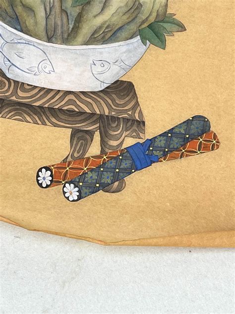 민화~종이 두루마리 그리기