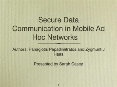 Ppt Secure Data Communication In Mobile Ad Hoc Networks Powerpoint Presentation Id760411