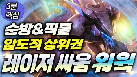 롤토체스 순방률and픽률 압도적으로 좋은 레이저단 싸움꾼 워윅 이렇게 가야 합니다 시즌85롤토체스공략 Youtube