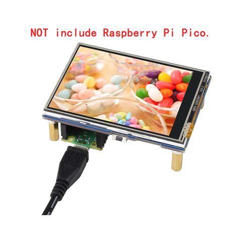 Buy Inch Resistive Touch Screen Lcd Display Hat Kit For Rpi Raspberry Pi Pico W H Online At