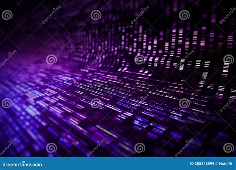 Generative Ai Image Of Abstract Technology Background With Purple