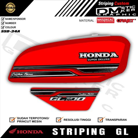 Striping GL 100 125 HOLOGRAM VARIATIONS CODE SSD 034 Shopee Thailand
