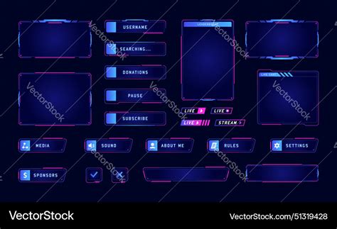 Game Stream Frames Royalty Free Vector Image Vectorstock