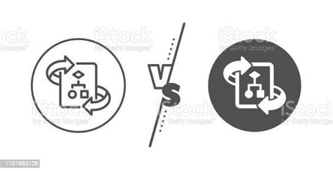 기술 알고리즘 라인 아이콘입니다 프로젝트 문서 기호입니다 벡터 고급에 대한 스톡 벡터 아트 및 기타 이미지 고급 공학 날씬한 Istock