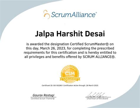 Jalpa Desai On Linkedin Scrumalliance