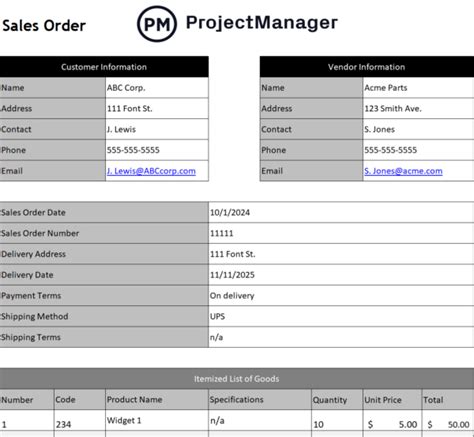 Order Processing Steps Example And Software Projectmanager