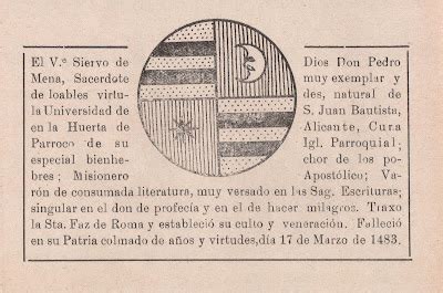 Ser Alicantino Duele ¡¡en El MÁs AllÁ MosÉn Pedro Mena Y Vera