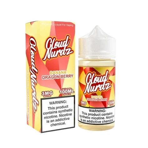 Cloud Nurdz Synthetic Banana Dragon Berry Vape Juice 100ml 0mg