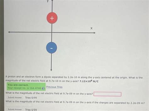 Solved X A Proton And An Electron Form A Dipole Separated