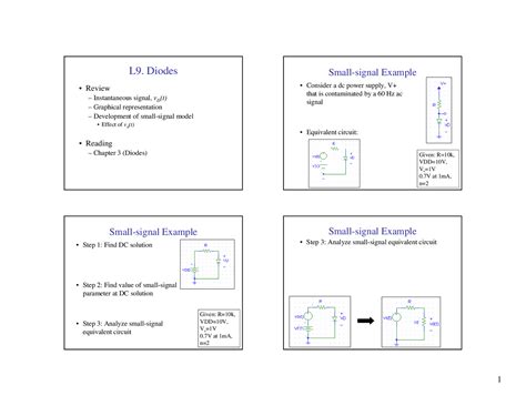 Diodes In Electronic Circuits 1 Lecture Slides Eel 3304 Docsity