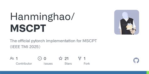 Github Hanminghaomscpt The Official Pytorch Implementation For
