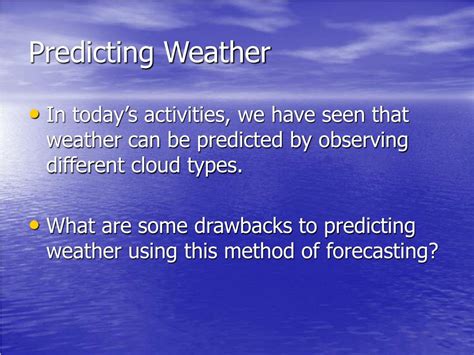 PPT Predicting Weather By Observing Cloud Types PowerPoint Presentation ID