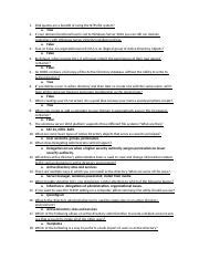 Quiz 2 Server 2016 Docx 1 Disk Quotas Are A Benefit Of Using The NTFS File System A True 2