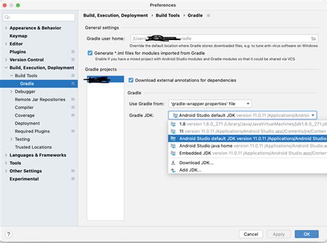 Android Invalid Gradle Jdk Configuration Found Stack Overflow