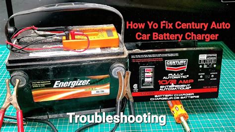 How To Fix Century Automatic Car Battery Charger Not Charging Low Voltage Troubleshooting