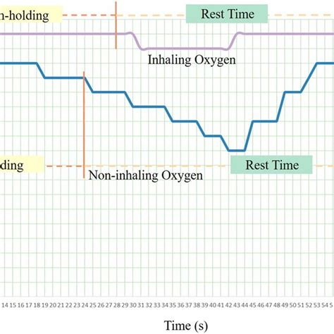 Curve Of One Volunteers Spo2 Variations With Or Without Inhaling