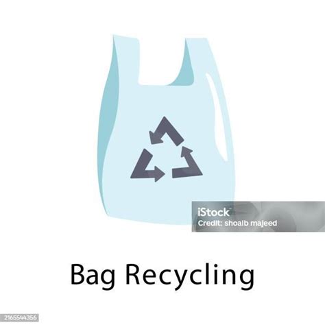 가방 재활용 벡터 플랫 아이콘 디자인 일러스트 레이 션 흰색 배경에 기호 Eps 10 파일 0명에 대한 스톡 벡터 아트 및 기타 이미지 0명 3차원 형태 가방