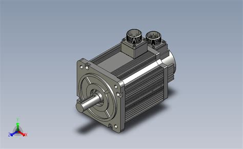 步科smg系列高压 光电编码器 伺服电机图纸 3d Step 模型图纸下载 懒石网