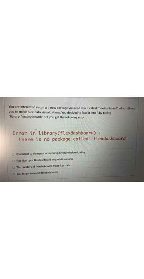 You Are Interested In Using A New Package You Read About Called