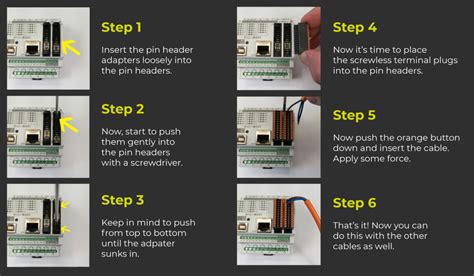 Screwless Terminal Block Plug Position CONTROLLINO