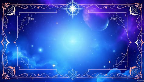 Celestial Theme Layout Screen For A Spiritual Streamer With Mystical Blues And Purples Celestial