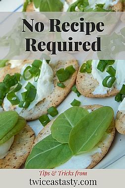 No Recipe Required Twice As Tasty