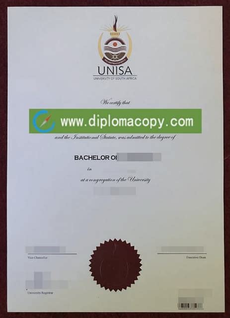 Unisa Degree Diploma Pdf