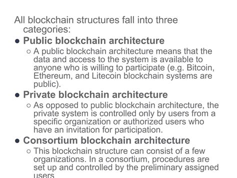 Blockchain Types Architecture Pptx