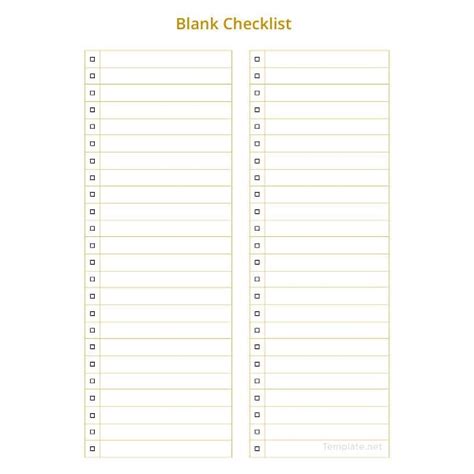 Word Checklist Template Examples In Word Free Premium Templates