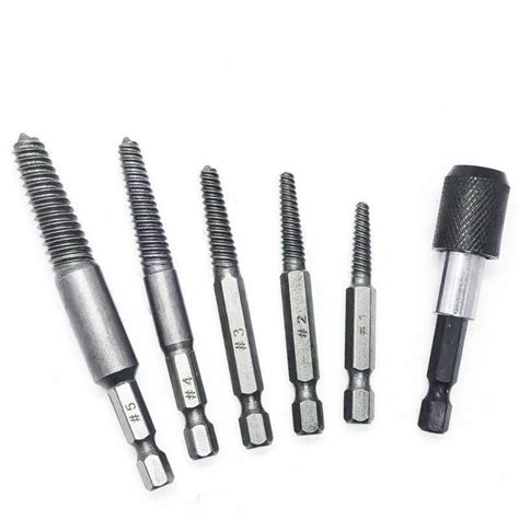 Hexagon Sliding Thread Extractor Hexagon Shank Broken Head Screw Extractor Electric Hexagon