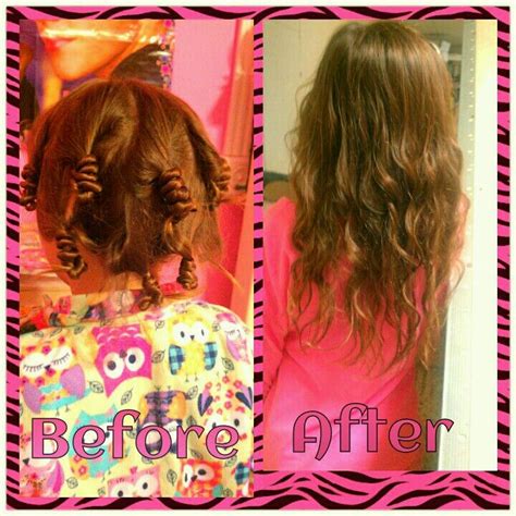 Cocoon Curls Before And After For