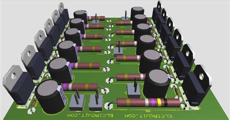 How To Parallel Final Transistor Power Amplifier Electronic Schematic