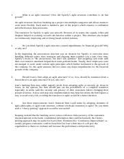 What Is An Agile Structure Docx 1 What Is An Agile Structure How