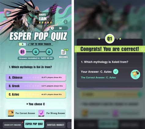 Dislyte Esper Pop Quiz Liam Answers Esports Gg