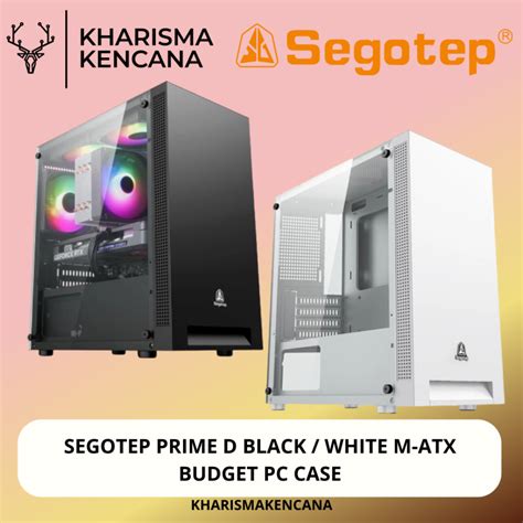 Casing Pc Segotep Prime D Black M Atx Budget Pc Case Black Sgt Matx Primed B White Sgt