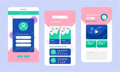 Premium Vector Uiux Element Set