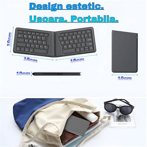 Сгъваема безжична клавиатура Premium за таблет телефон лаптоп телевизор Bluetooth