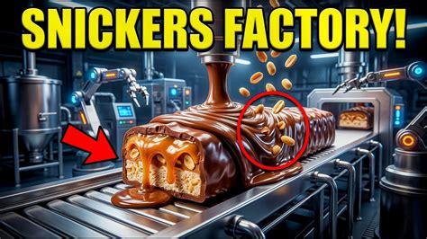 Inside The Snickers Factory 🍫 How Millions Of Snickers Bars Are Made