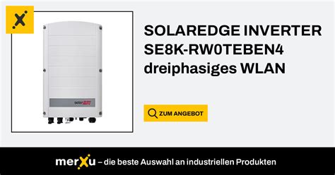 Solaredge Inverter Se8k Rw0teben4 Dreiphasiges Wlan Merxu